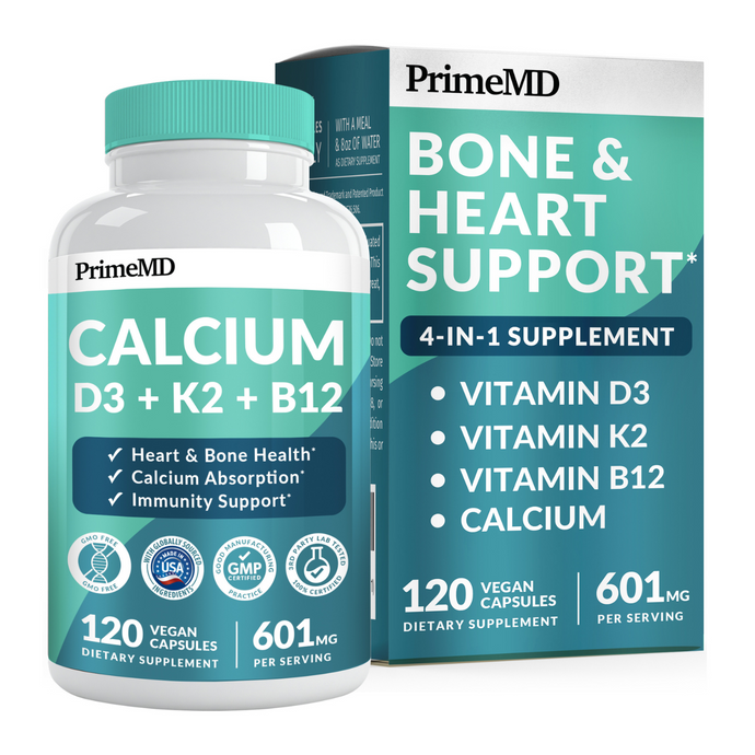 4-in-1 Calcium Supplements for Women and Men - Calcium with Vitamin D3 ...